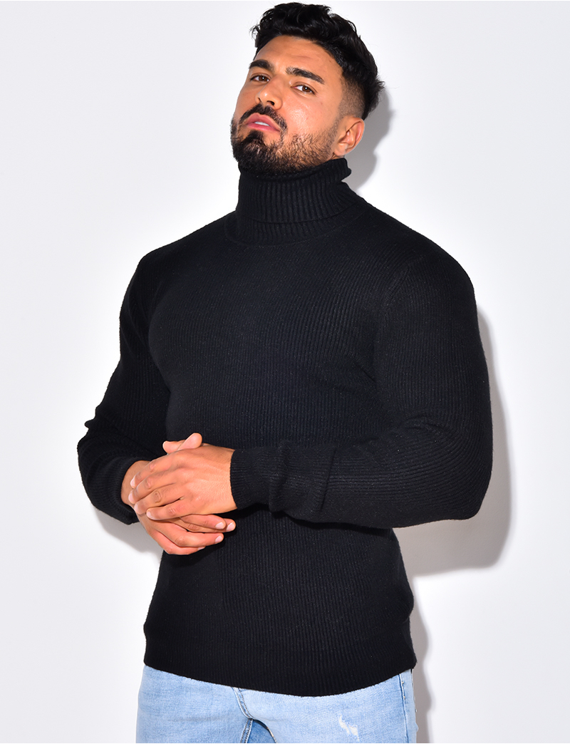 Pull col roulé basic
