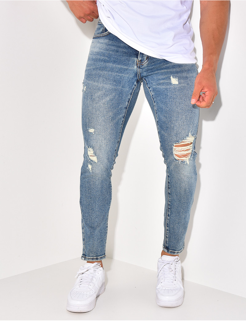 Jeans Homme Tendance, Déchiré, Slim, Délavé | Jeans Industry
