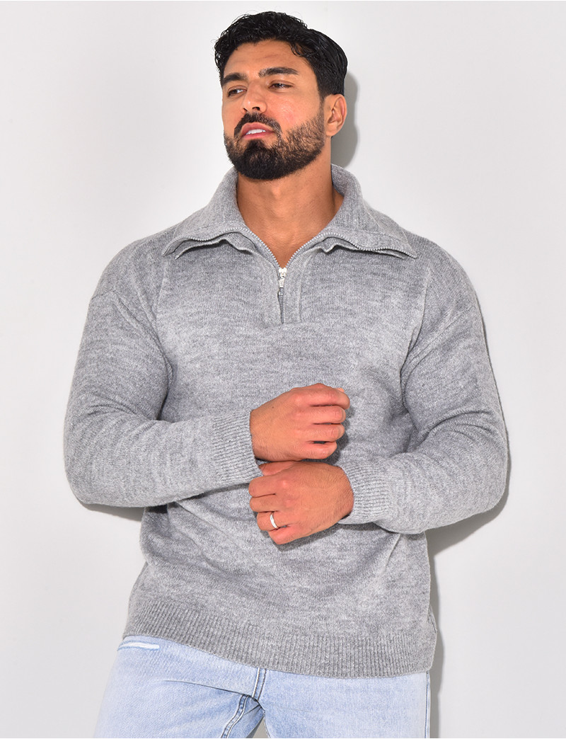 Pulls Homme, Col Roulé, Col Rond, à Zip | Jeans Industry