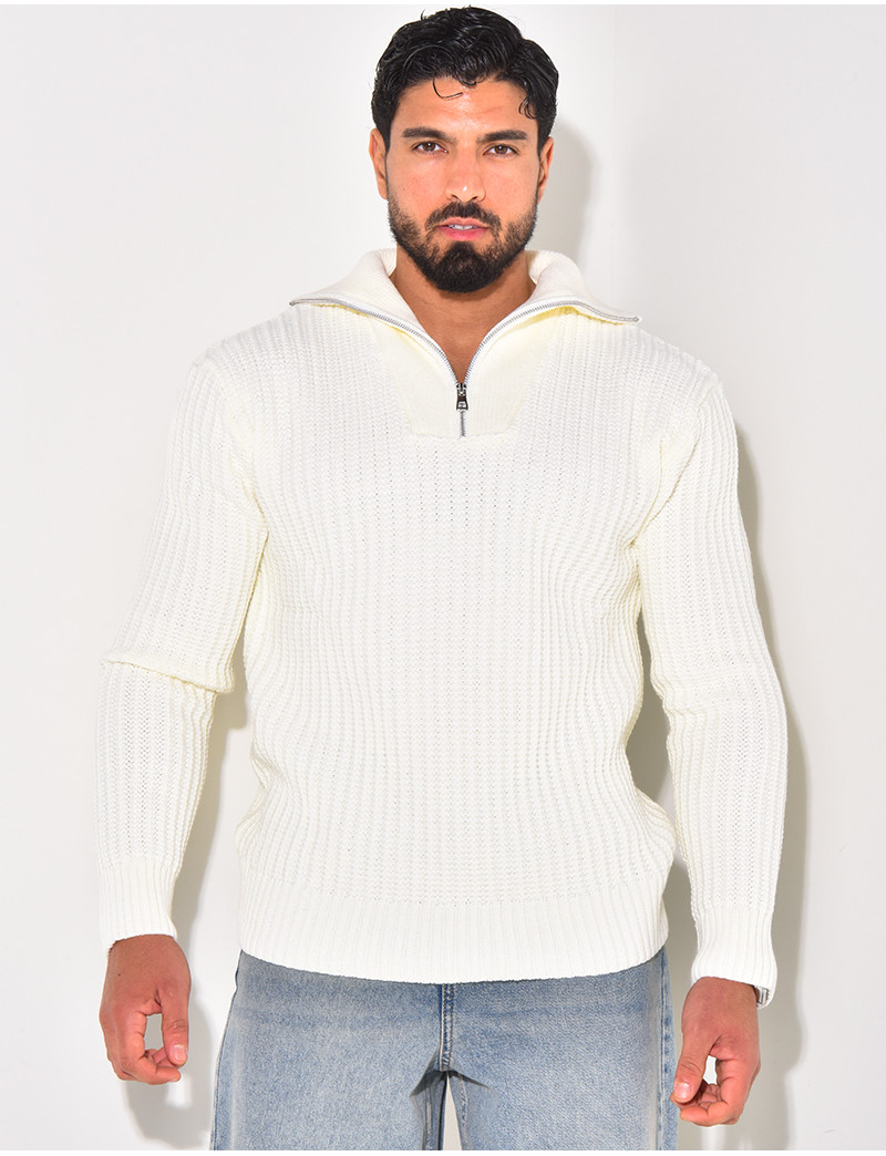 Pulls Homme, Col Roulé, Col Rond, à Zip | Jeans Industry