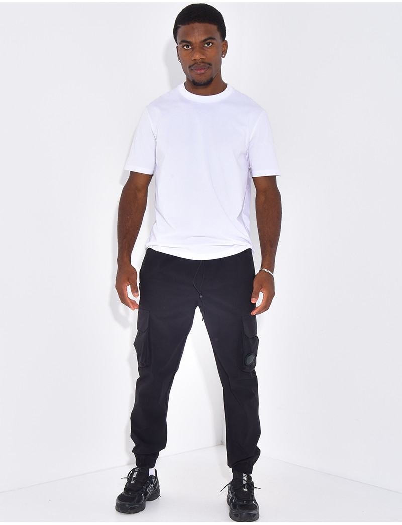 Pantalon cargo fin